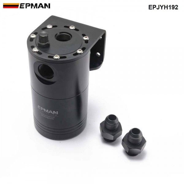 EPMAN Aluminium Racing Oil Catch Tank/Can Round Can Reservoir Turbo Oil ...