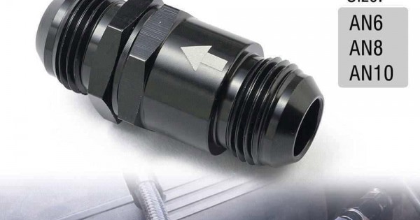 EPMAN 20PCS/CARTON Spring Loaded One Way Check Valve AN6 AN8 AN10 ...