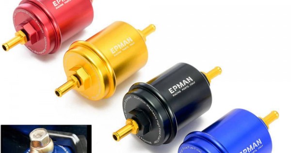 EPMAN Sport Anodized High Flow Turbo Fuel Filter JDM For Integra RS LS ...