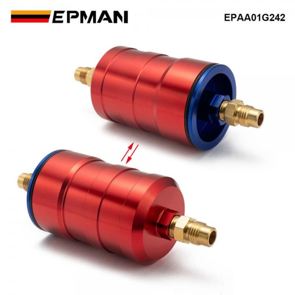 EPMAN Universal Aluminium Injection Pump Fuel Filter With -6 JIC Ends ...