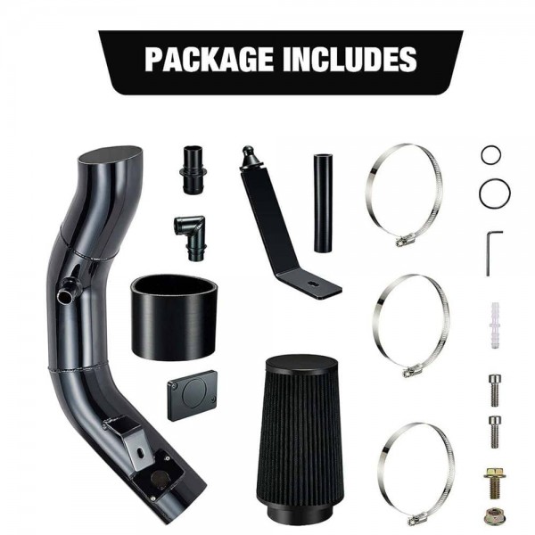 EPMAN Car Aluminum Cold Air Intake Kit Pipe With Air Filter For Ford ...