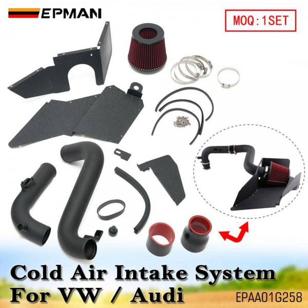 EPMAN Cold Air Intake System For VW MK5 GTI/GLI MK6 Golf R For Audi A3 ...