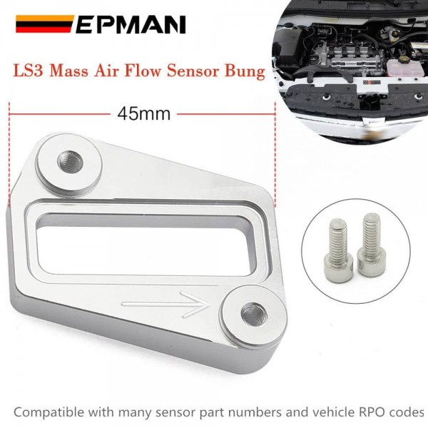 EPMAN For LS3 MAF Mass Air Flow Sensor Bung LS Billet Boss Mount Weld ...