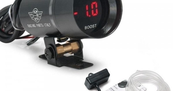 EPMAN 37mm Compact Micro Digital Smoked Boost Bar Gauge Universal 3-4-6 ...