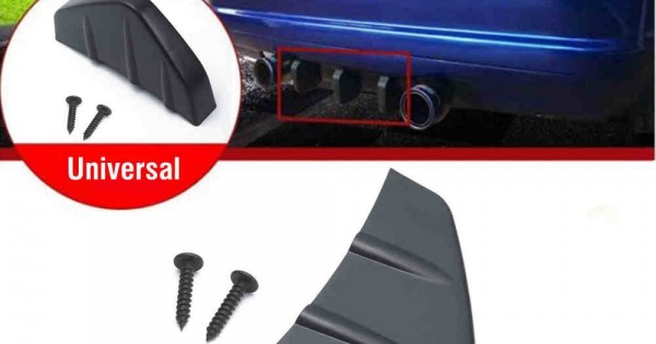 EPMAN Universal Modified ABS Rear Bumper Lower Air Diffuser Fin ...