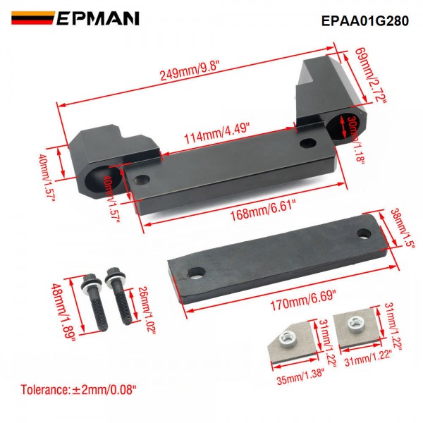 EPMAN Billet Rear Differential Brace Compatible with 2015-2023 Dodge ...
