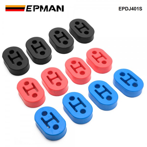 EPMAN 4PCS Universal 2 Holes Exhaust Hanger Rubber Insulator Bushing ...