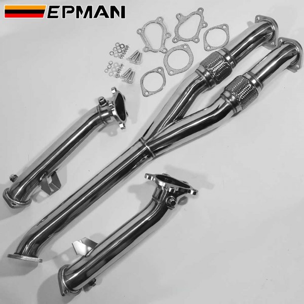 EPMAN Racing Spec Catless Exhaust Downpipes for Turbo Mid Y-pipe ...