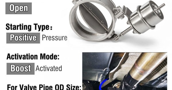 EPMAN New Boost Activated Exhaust Cutout / Dump 51mm/60mm/63mm/70mm ...