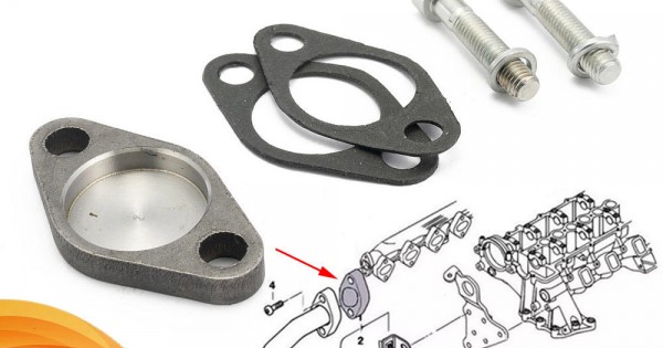 EPMAN EGR Off EGR Valve Blanking Plate EGR Valve Plate Kit with Gasket ...