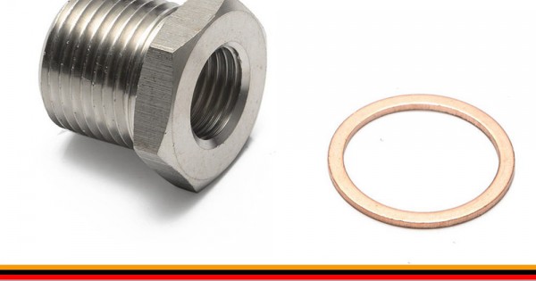 EPMAN Exhaust O2 Oxygen Sensor Spacer Reducer Adapter M18 x 1.5mm To ...