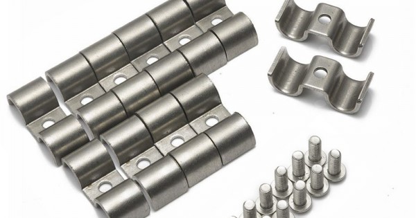 EPMAN Stainless Steel Double Line Clamps Pack of 12 modified Fits Fuel ...