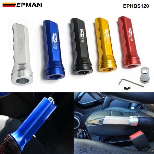 EPMAN Universal Auto Car Aluminum Hand Brake Sleeve Handbrake Handle ...