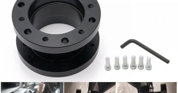 ADDCO Aluminum Alloy 50mm Height Car Steering Wheel Hub Extension ...