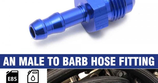 AN Male To Barb Hose Fitting, AN6, AN8, Hose barb Push Lock,Hose Barb ...