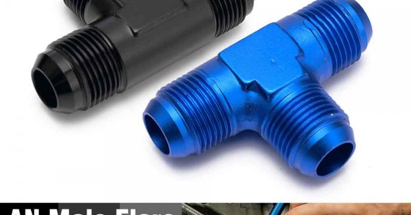 EPMAN AN3 AN4 AN6 AN8 AN10 AN12 Aluminum Flare Tee Fitting Junction ...