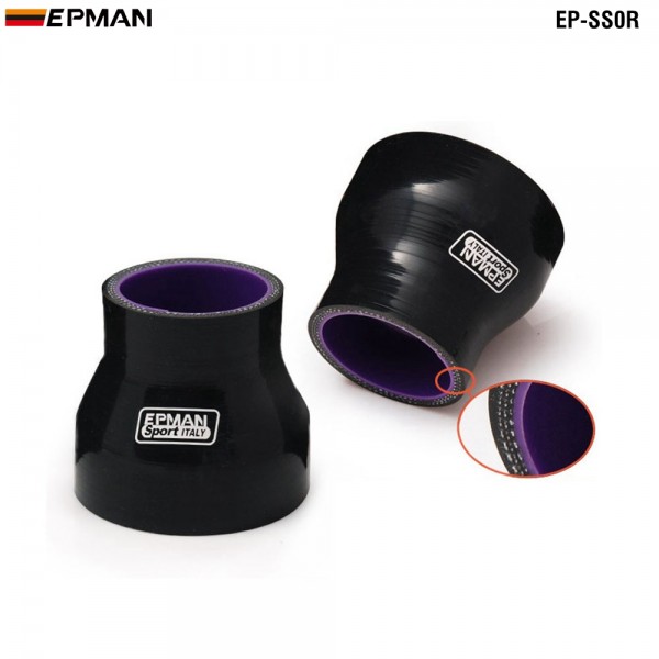 EPMAN Black Silicone Straight Reducer Hose Intercooler Silicon Turbo ...